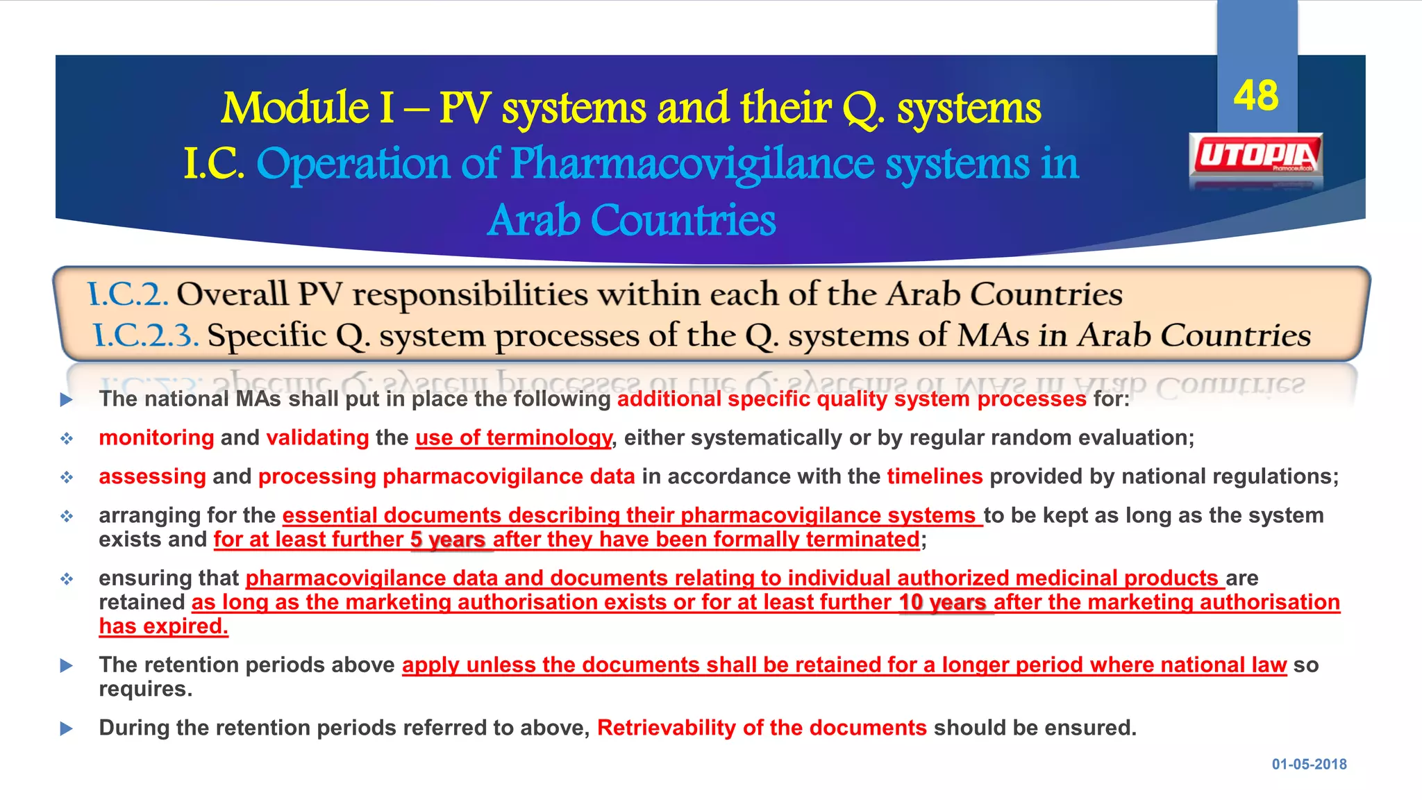 Pharmacovigilance "Module I" Pharmacovigilance system & their quality system | PDF
