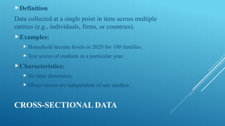 Introduction to EViews & Data Types in Econometrics | PPT