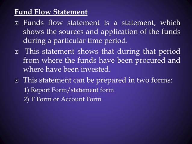 Module iv funds flow statement | PPTX