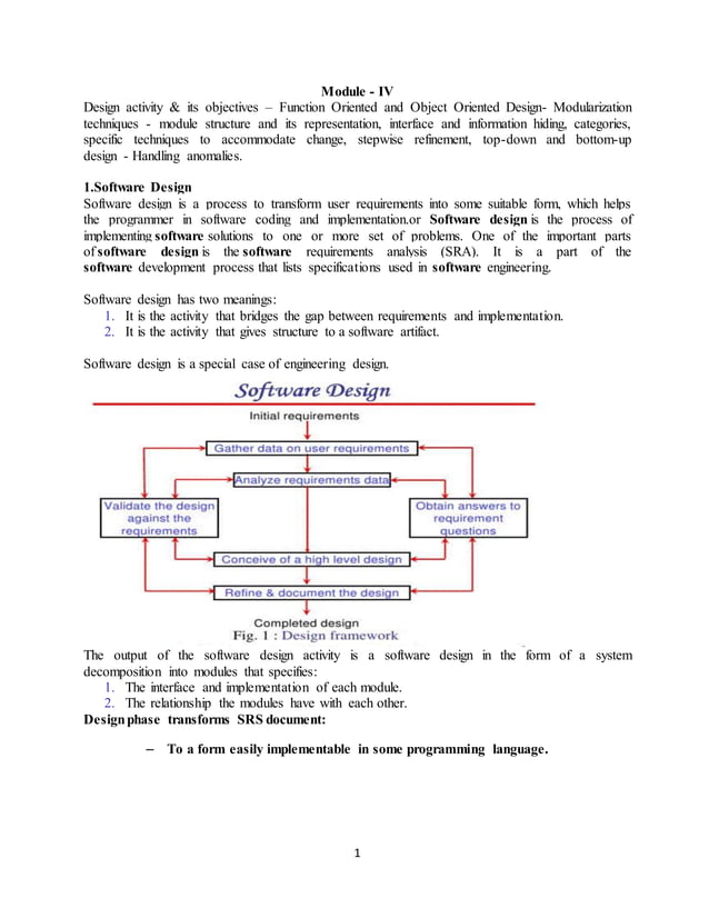 Function Oriented And Object Oriented Design Modularization Techniques Pdf