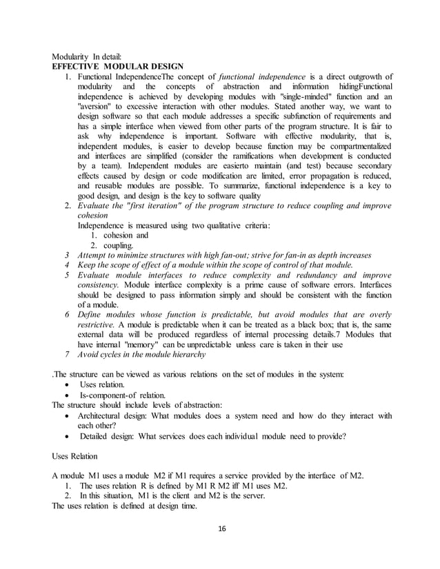 Function Oriented And Object Oriented Designmodularization Techniques Docx