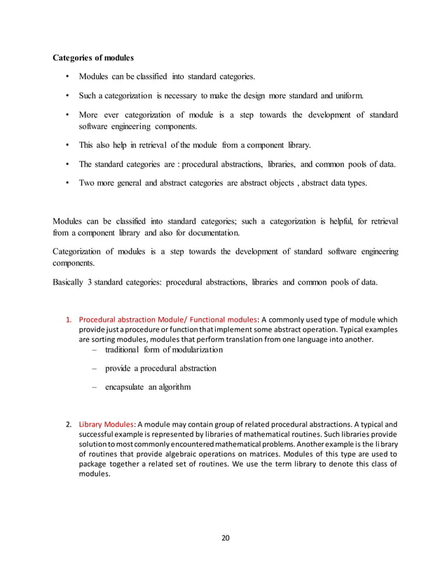 Function Oriented And Object Oriented Designmodularization Techniques Docx