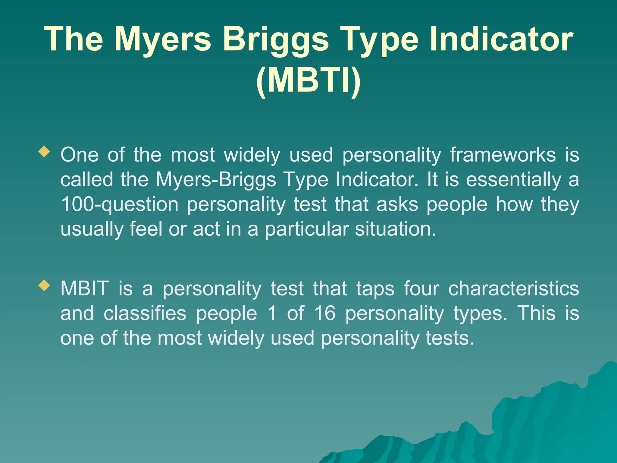 Personality human resources PPT for MBA students | PPT