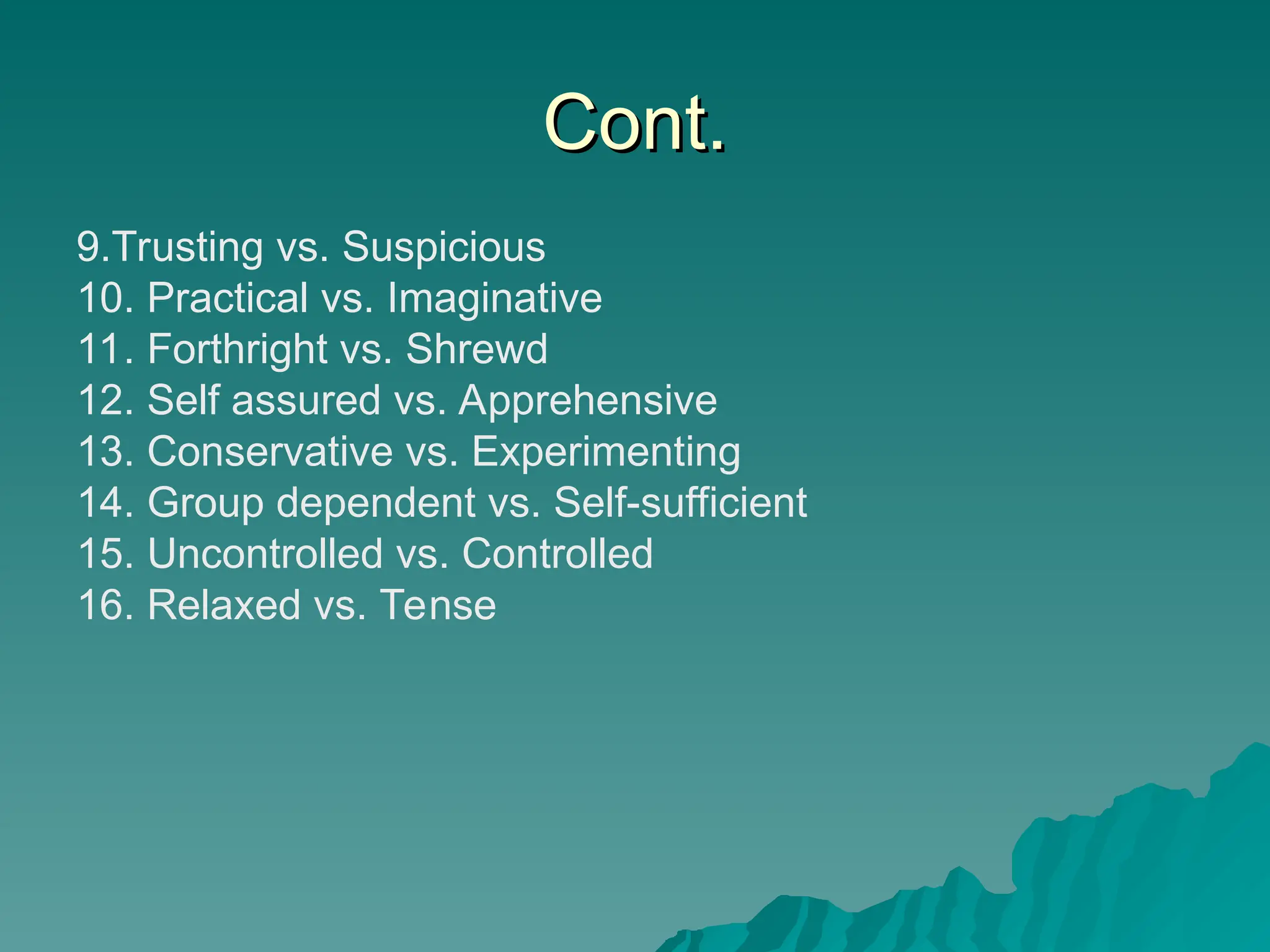 Personality human resources PPT for MBA students | PPT