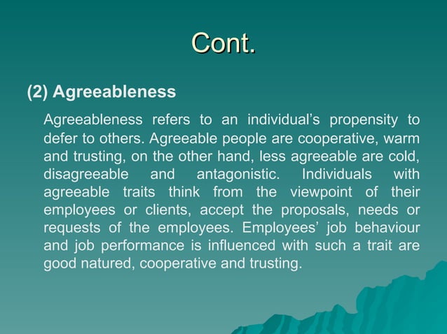 Personality human resources PPT for MBA students | PPT