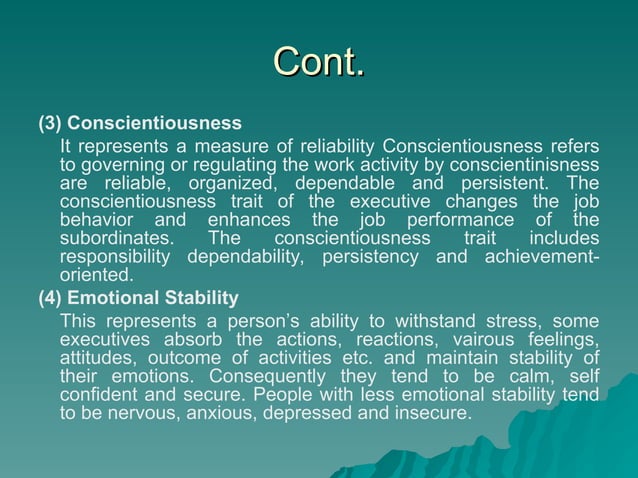 Personality human resources PPT for MBA students | PPT