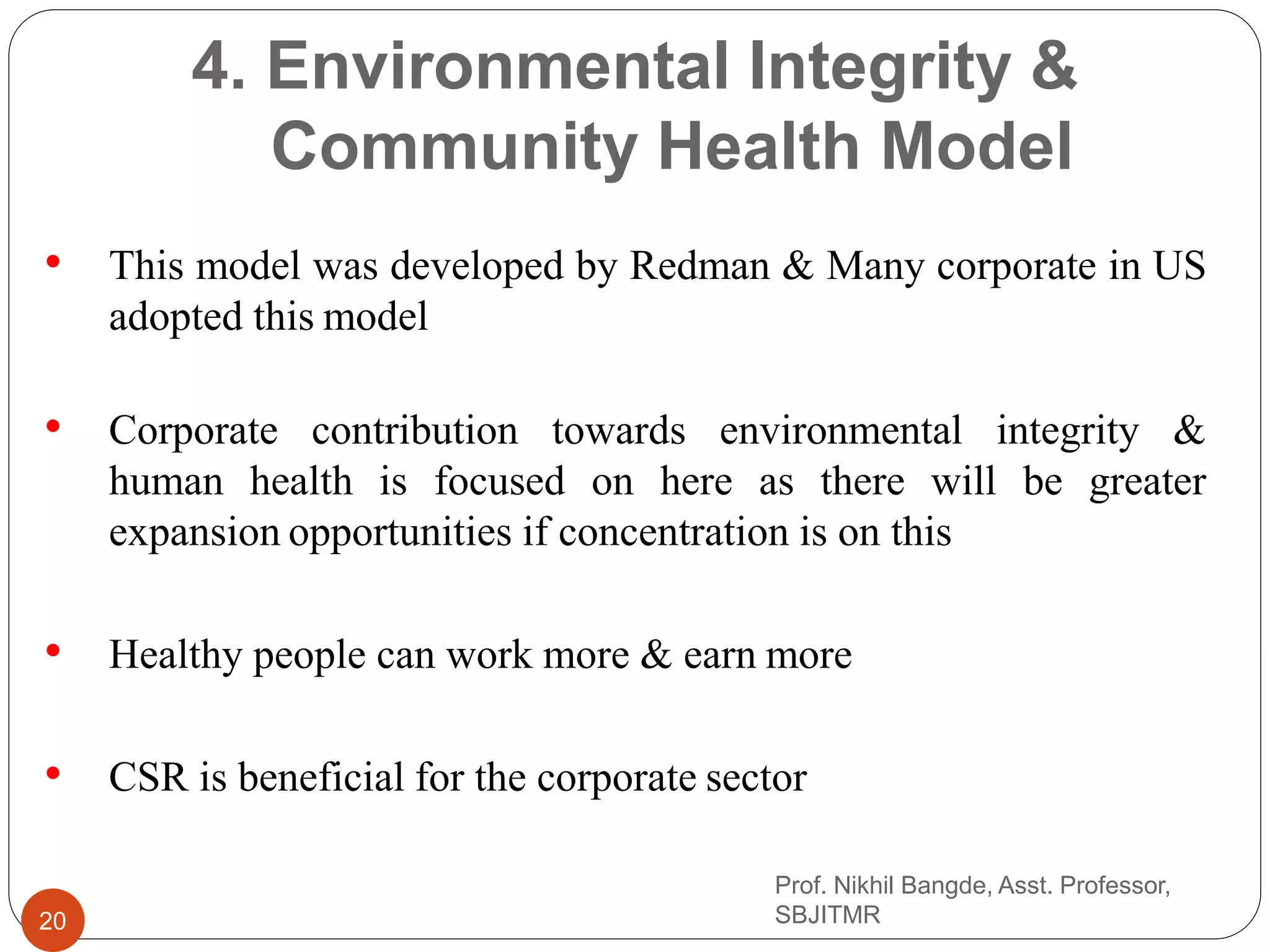 Module IV Corporate Social Responsibility | PPTX
