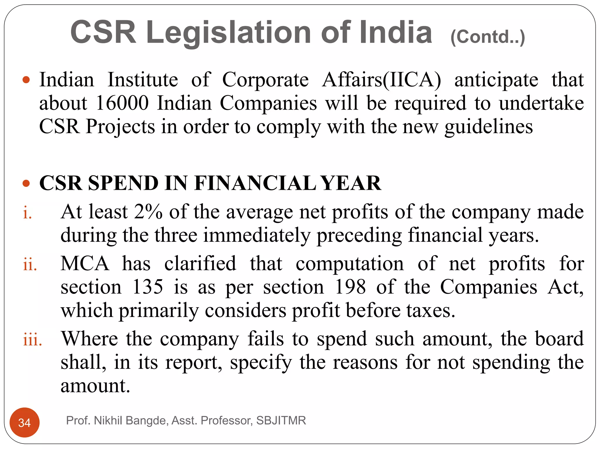 Module IV Corporate Social Responsibility | PPTX