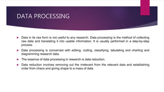 MOdule IV- Data Processing.pptx | Databases | Computer Software and Applications