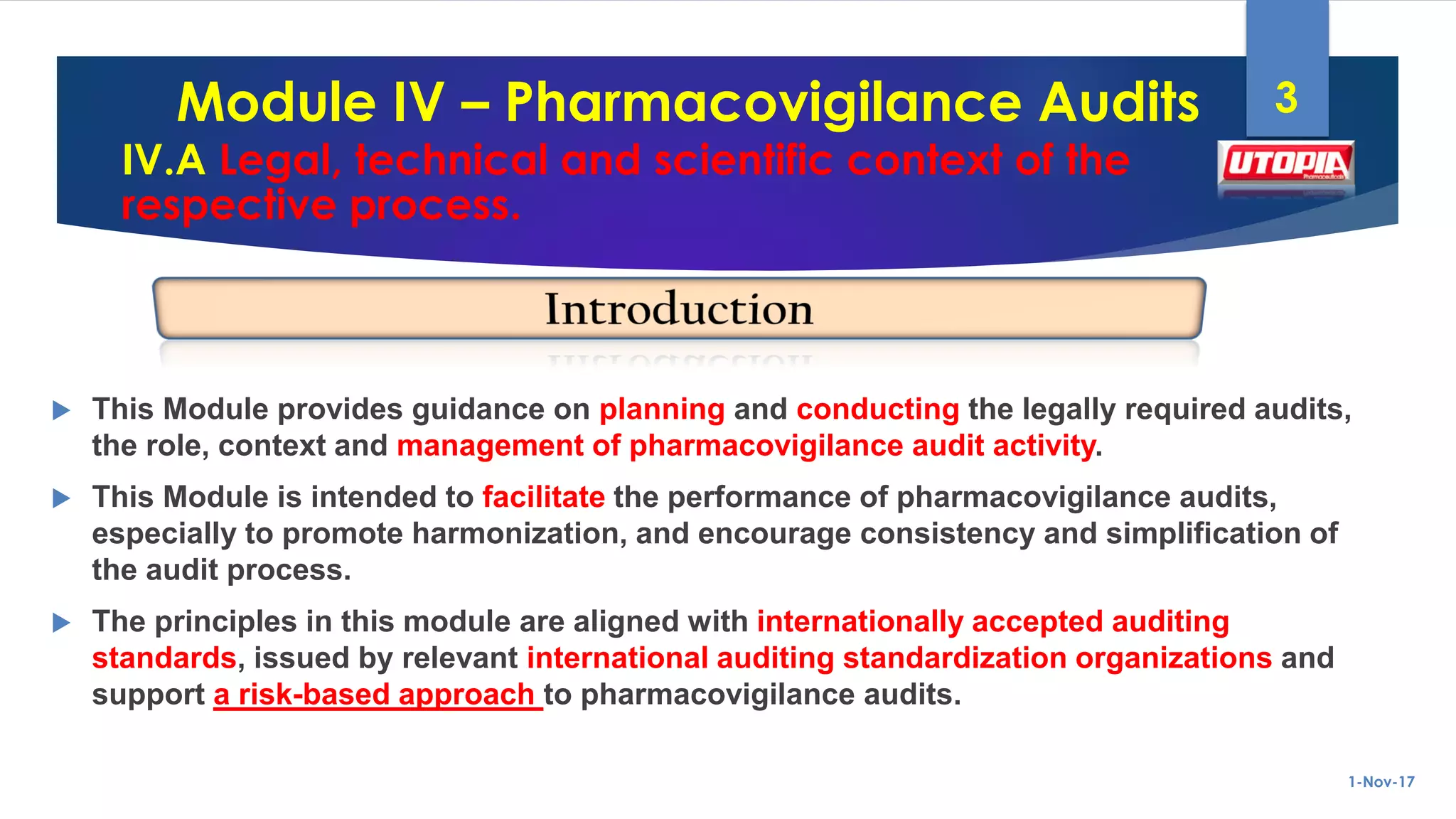 GVP-Module IV Pharmacovigilance Audit | PDF