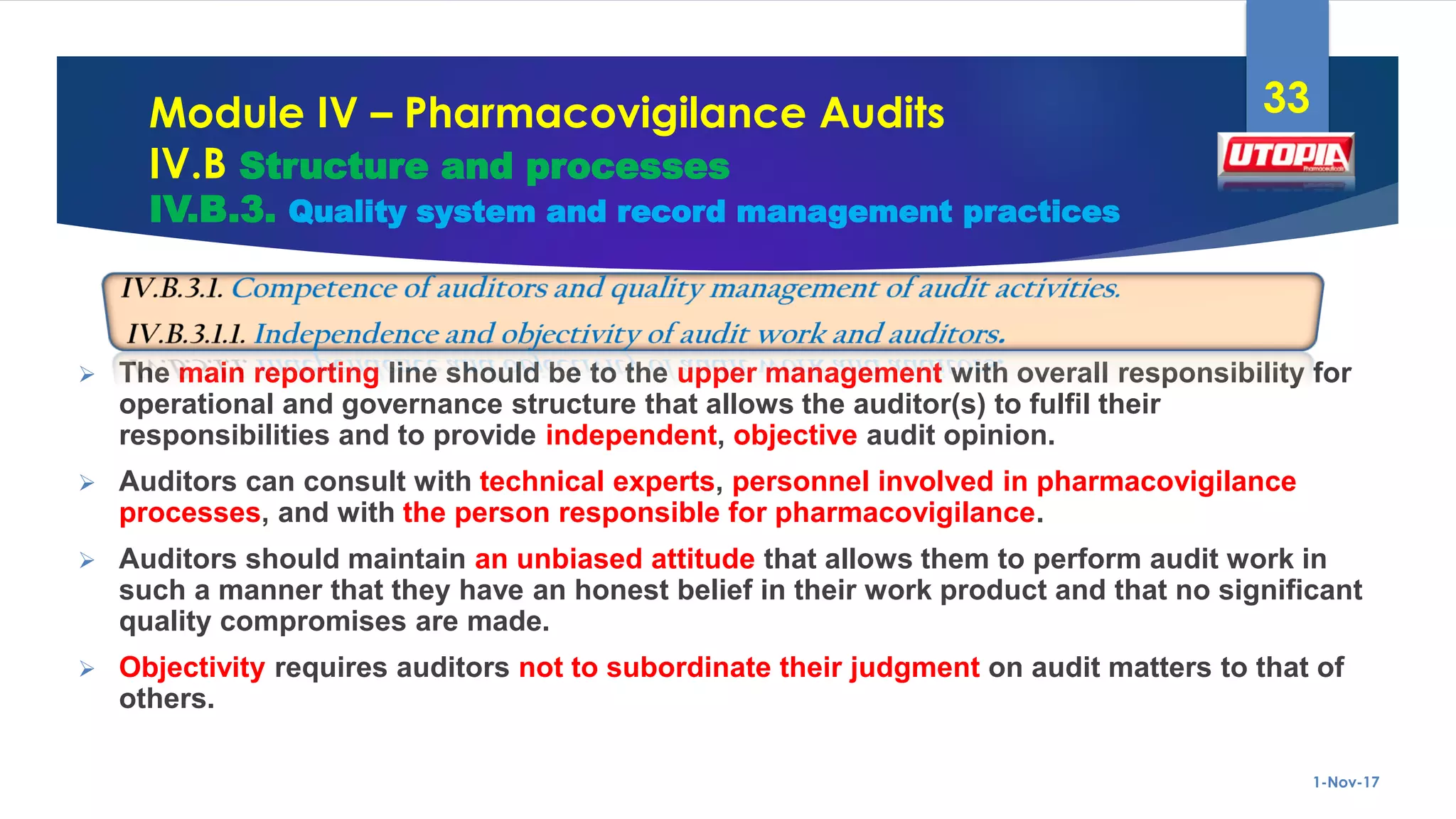 GVP-Module IV Pharmacovigilance Audit | PDF
