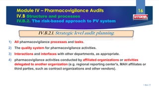 GVP-Module IV Pharmacovigilance Audit | PDF