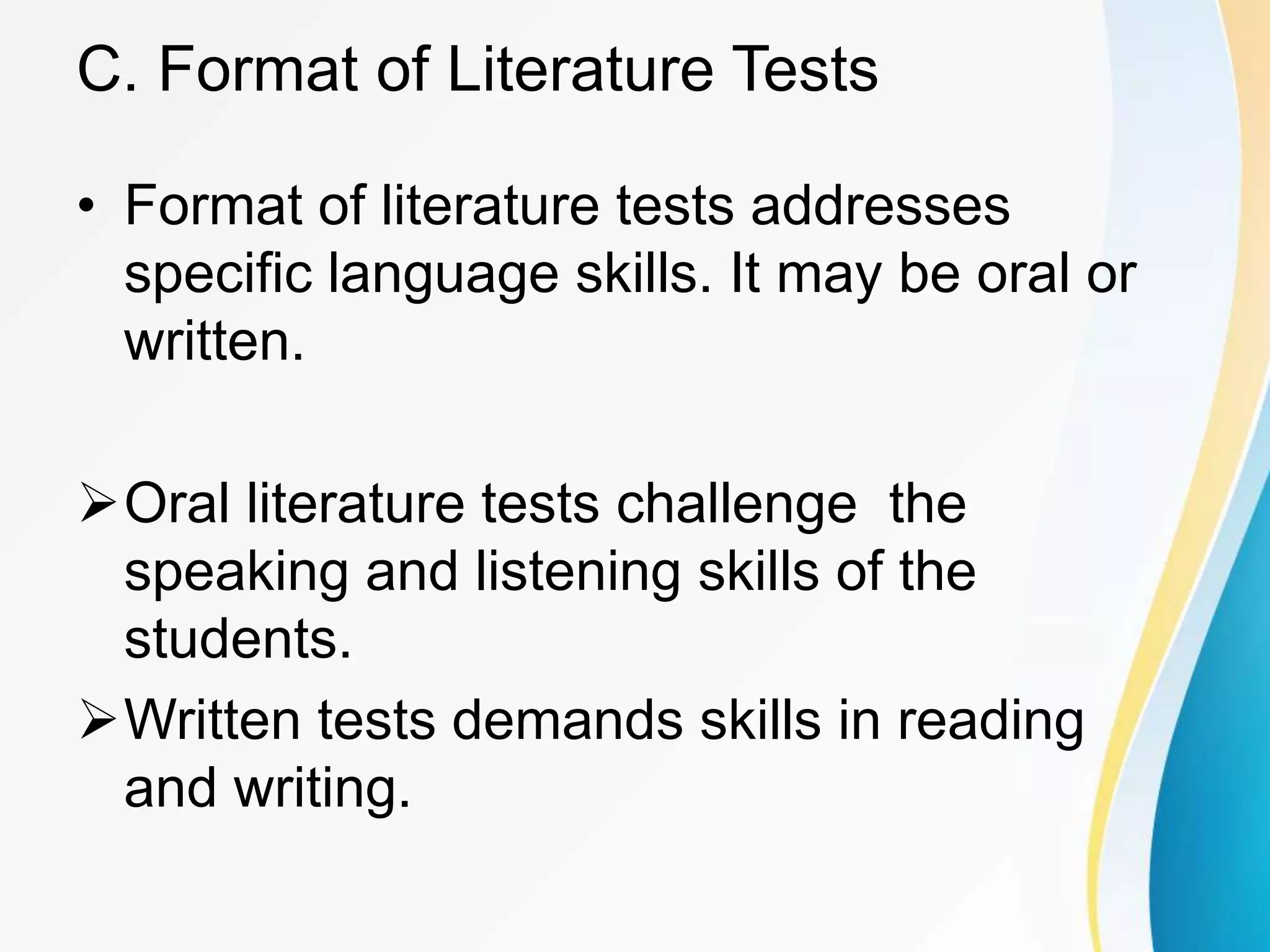 Testing literature | PPTX