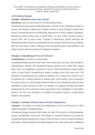 Module IX_Framework for Professional Practice_Punita V. Solanki_August ...
