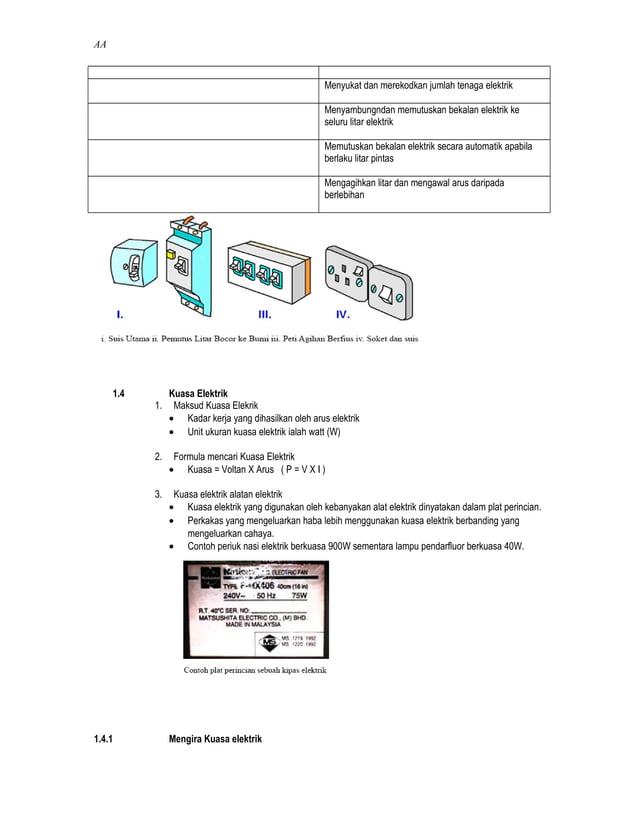 Modul elektrik elektif t1 | DOC