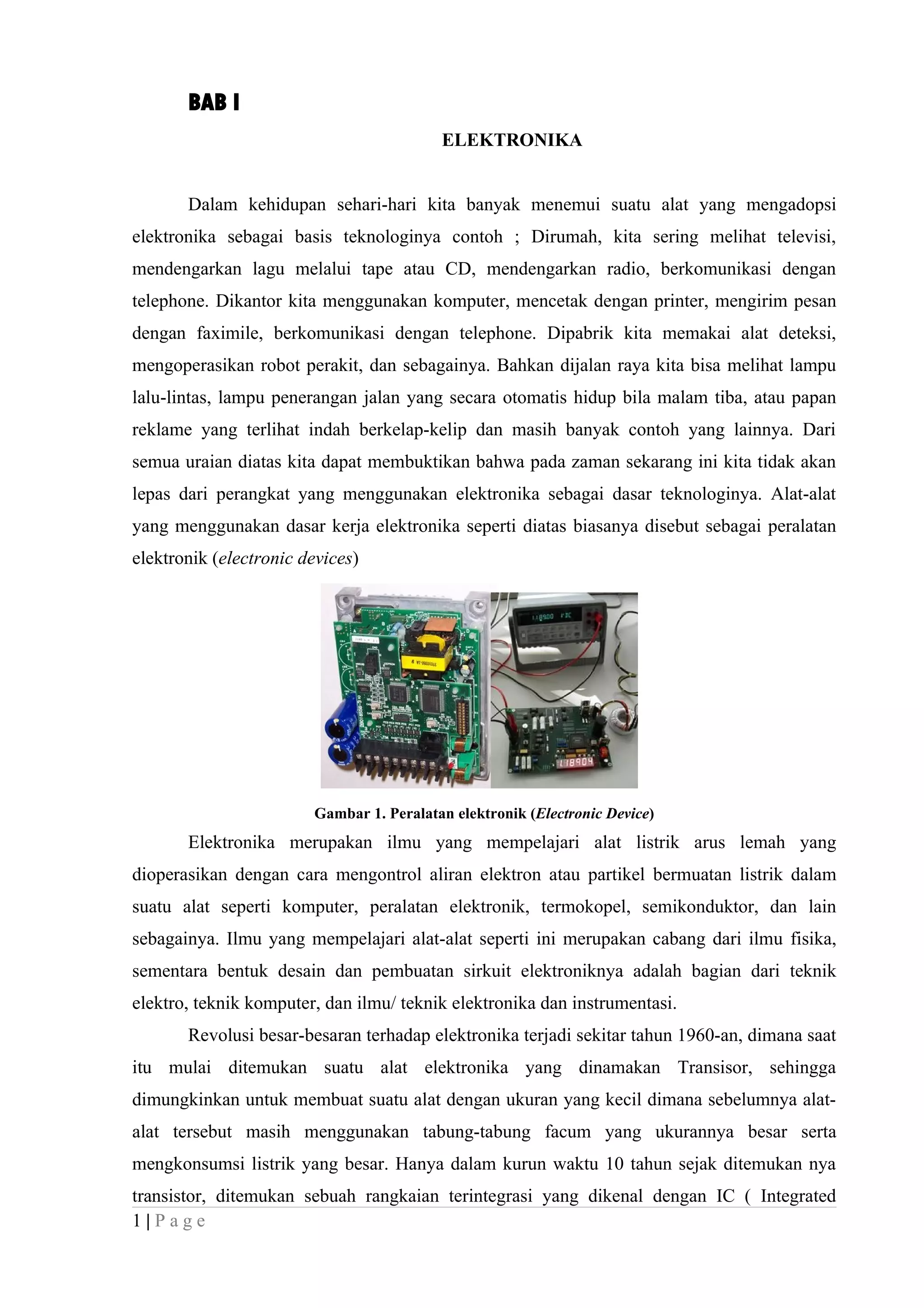 Modul Elektronika Dasar | PDF