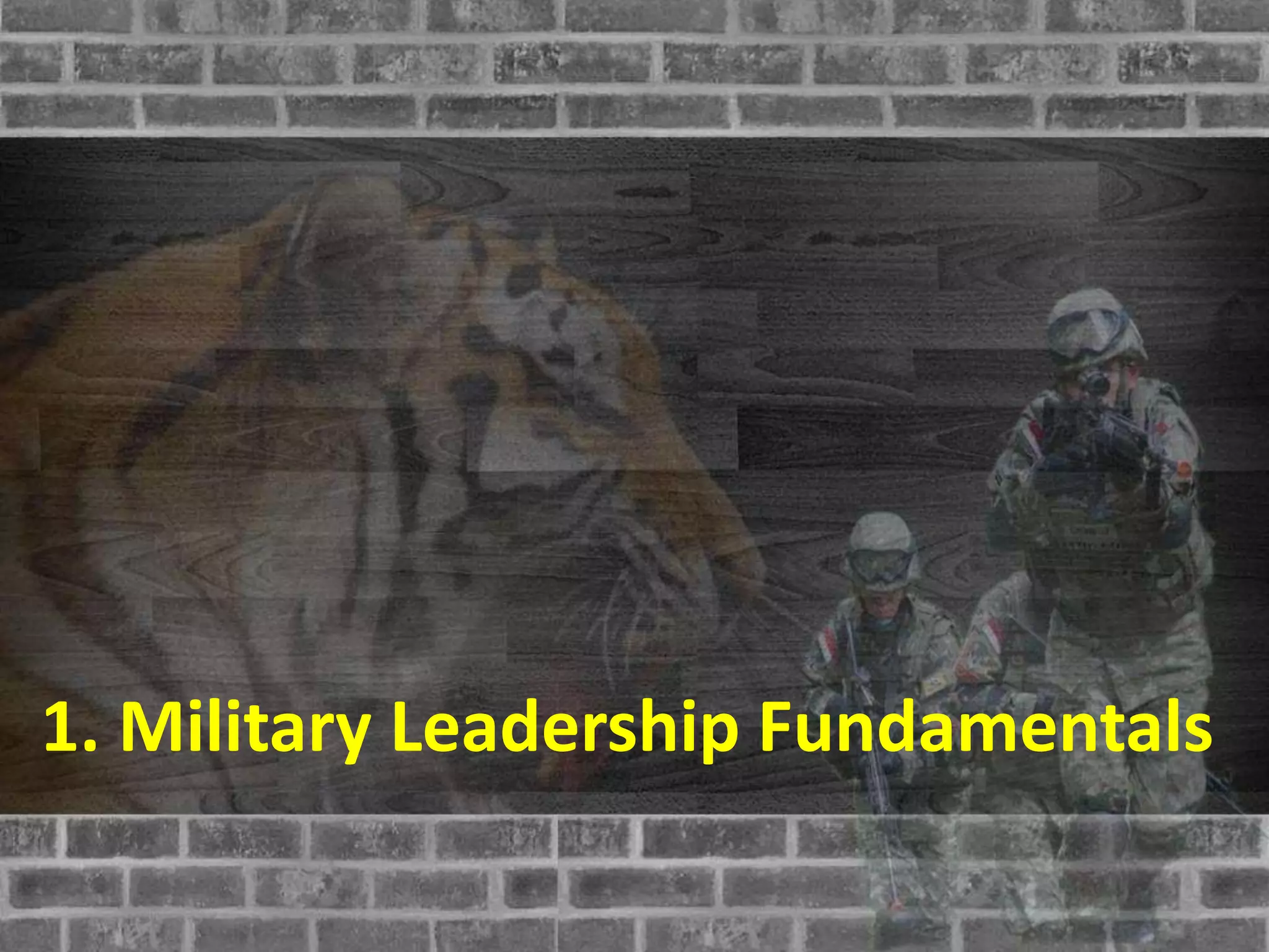 Module Military Leadership | PPTX