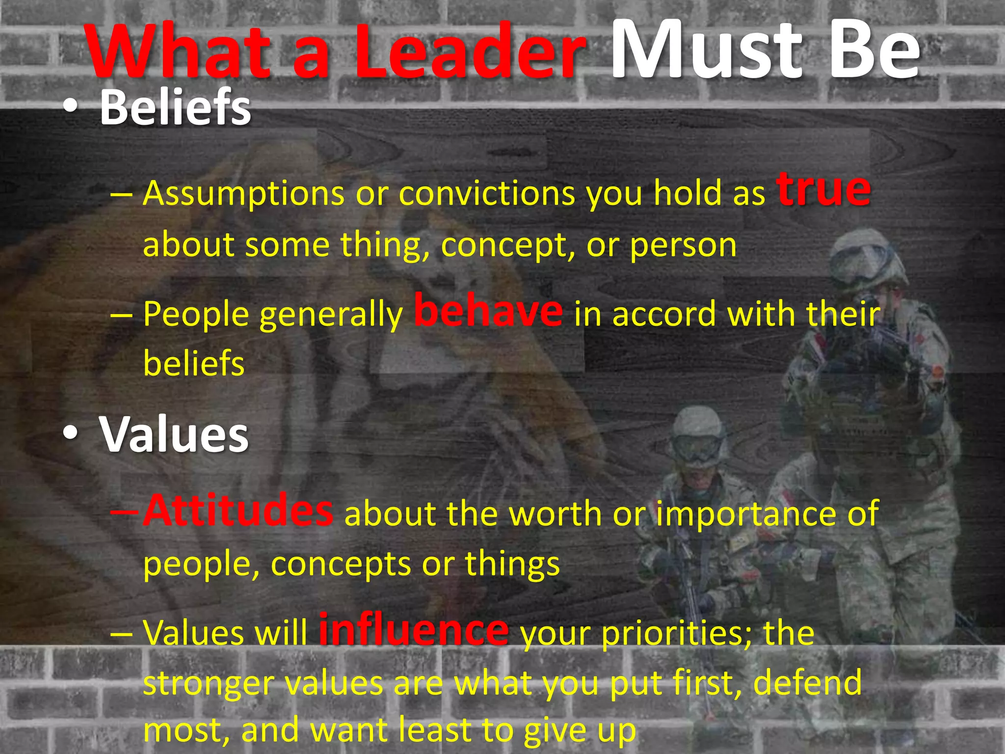 Module Military Leadership | PPTX