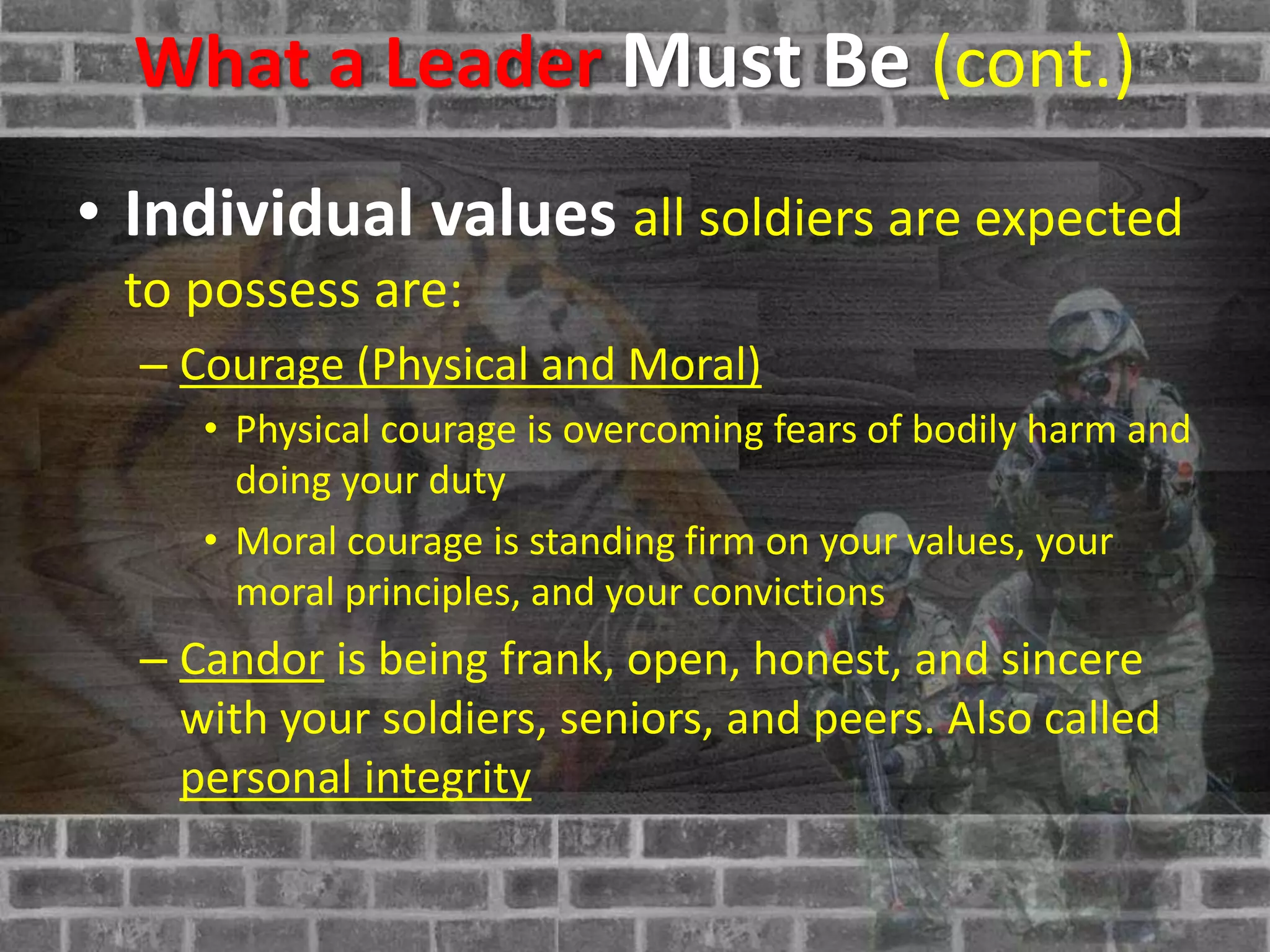 Module Military Leadership | PPTX