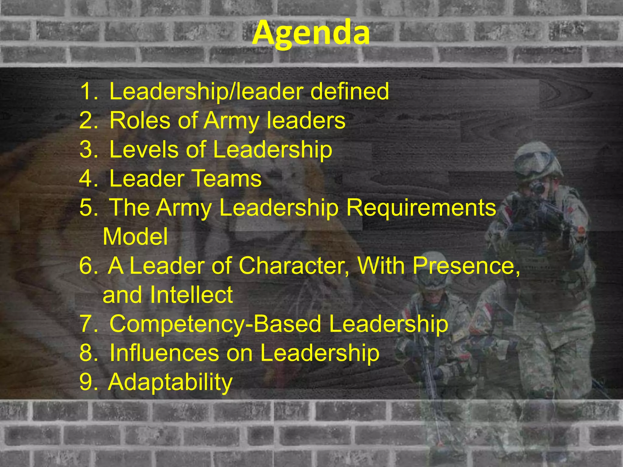 Module Military Leadership | PPTX