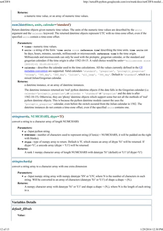 Module net cdf4 | PDF | Programming Languages | Computing