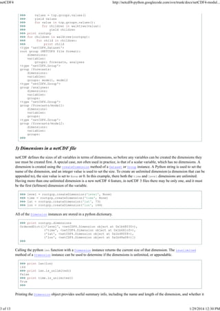 Module net cdf4 | PDF | Programming Languages | Computing