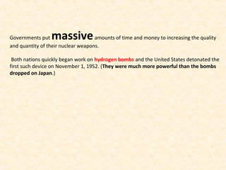 Module Nine - Space Race - Arms Race | PPT | Arms & Ammunition ...