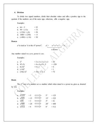 Module of integer exponents | PDF