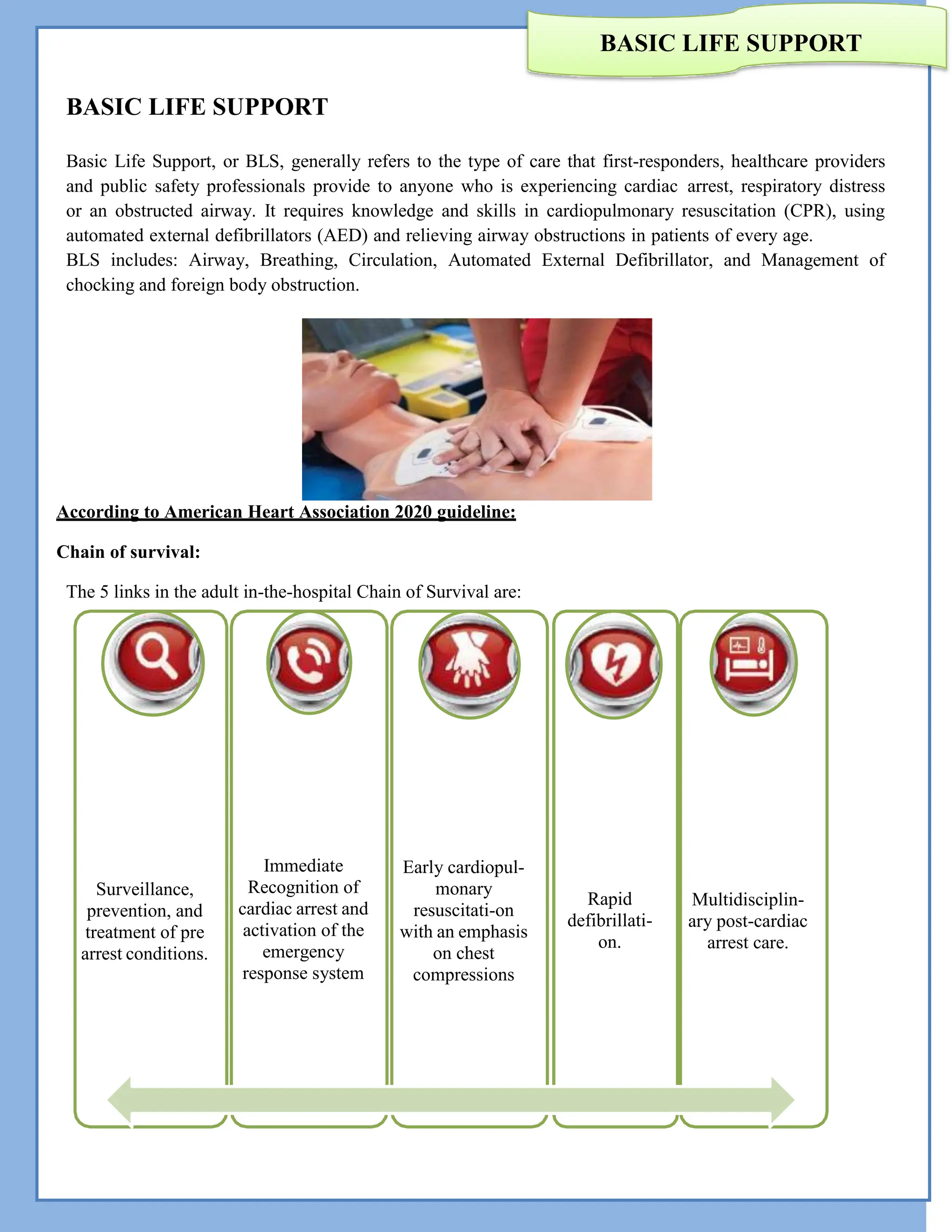 BLS/BASIC LIFE SUPPORT Module ............ | DOCX