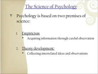 chapter 1 introduction and research methods: the science of psychology ...