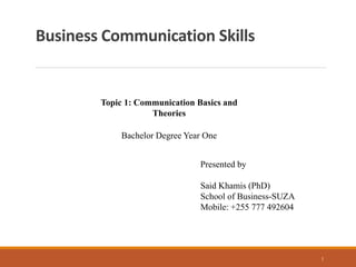 MODULE ONE Communication Skills-1.ppt