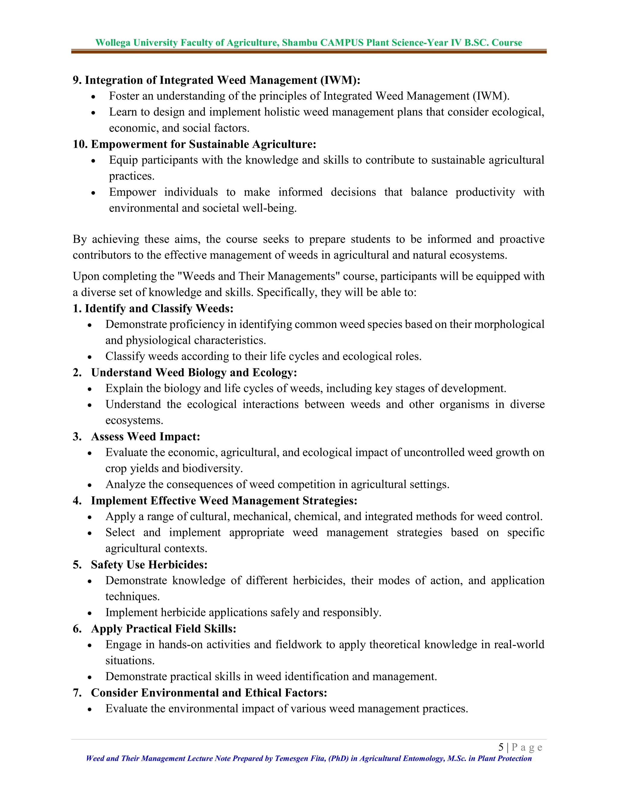 Module on Weeds and Their Management _Pl. Sc.461, 4th Year - Final@.pdf