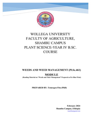 Module on Weeds and Their Management _Pl. Sc.461, 4th Year - Final@.pdf