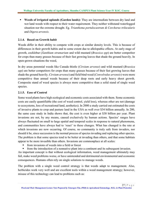 Module on Weeds and Their Management _Pl. Sc.461, 4th Year - Final@.pdf