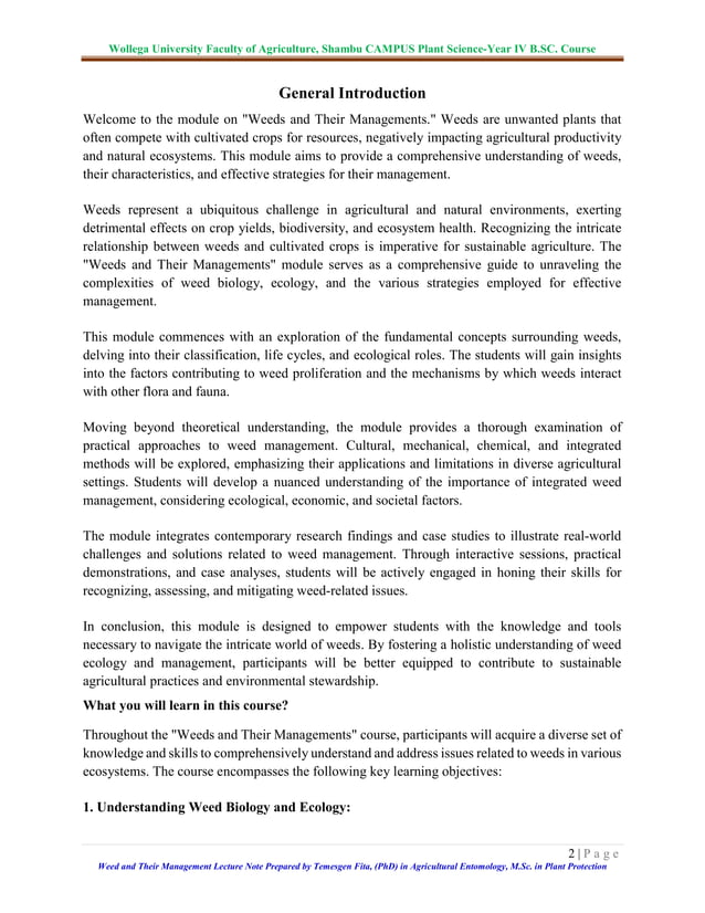 Module on Weeds and Their Management _Pl. Sc.461, 4th Year - Final@.pdf