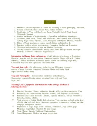 Module on yoga and corrective | DOCX