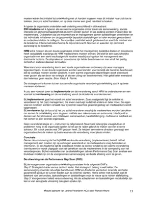 NCOI Module Opdracht Lerend Veranderen NCOI | PDF