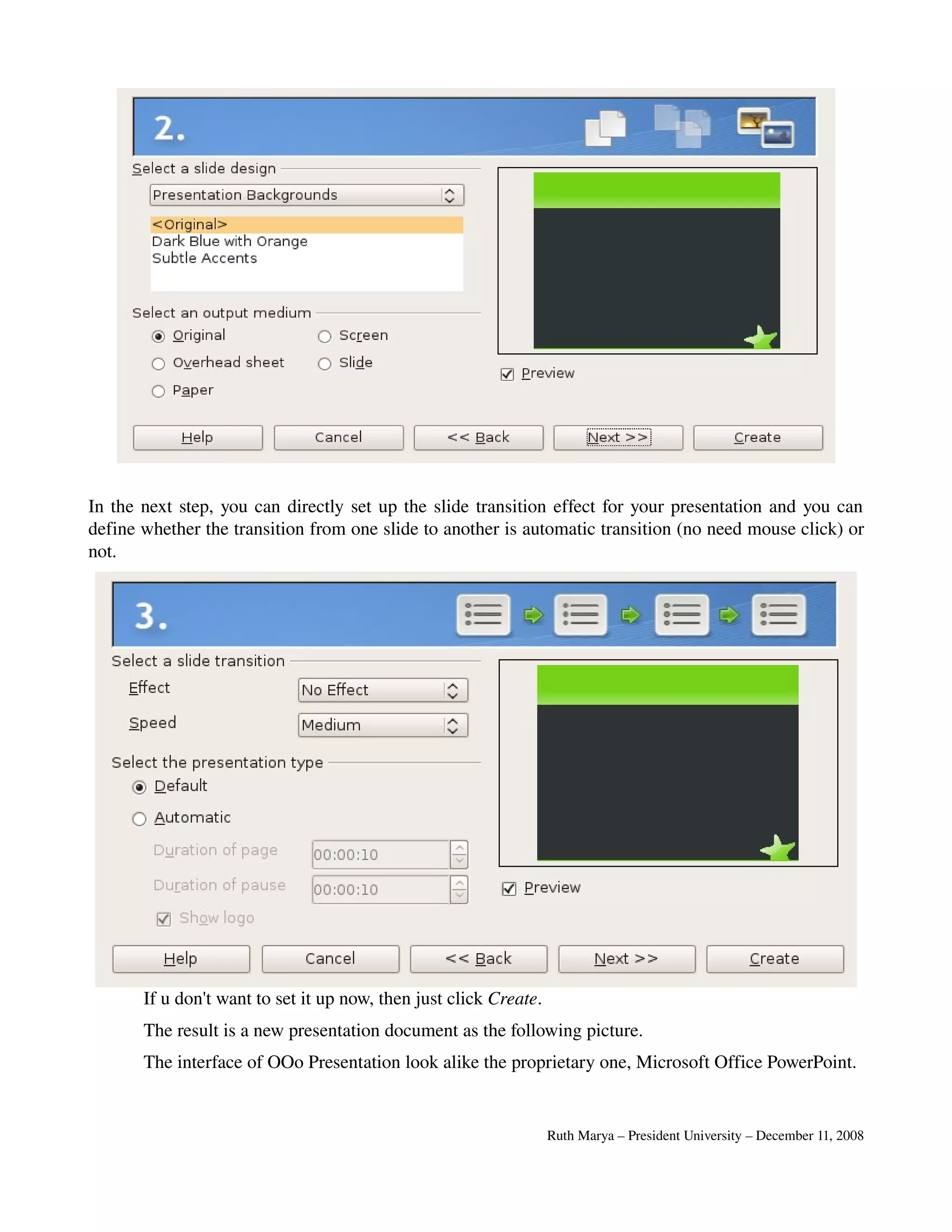 OpenOffice.Org Impress Tutorial | PDF