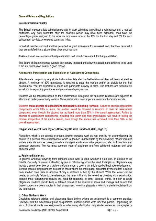Constructed Landscape - Module outline | PDF