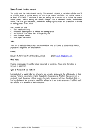 Module outline | DOCX