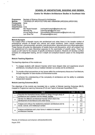 Module outline august 2016 | PDF