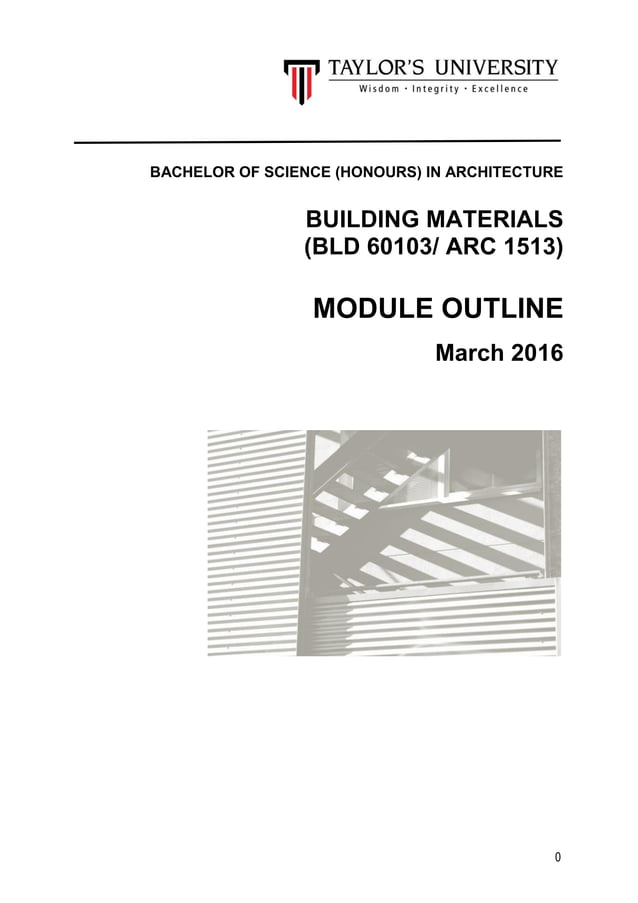 Module outline bm | PDF | Educational Assessment | Education