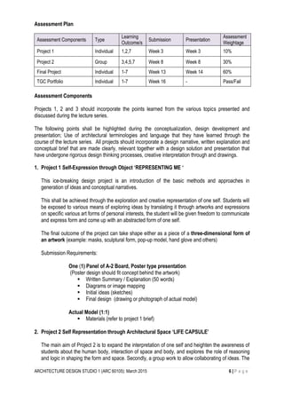 Module outline design studio 1 march 2015 | PDF