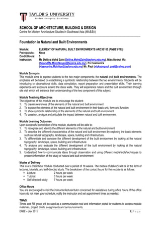 ENBE Module brief | PDF