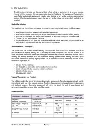 Introduction To Design Module Outline | PDF