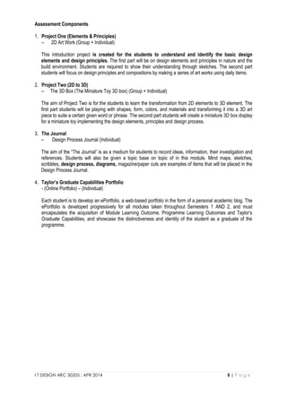 INTRO TO DESIGN MODULE OUTLINE SEM 2 | PDF