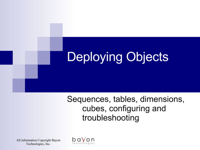 Module Owb Deploying Objects | PPT