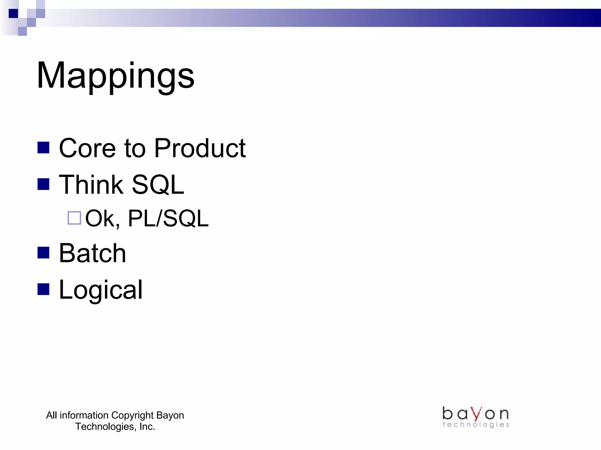Module Owb Mappings | PPT