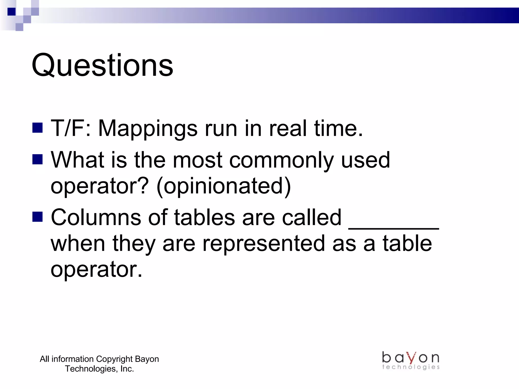 Module Owb Mappings | PPT