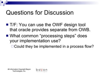 Module Owb Process Flows | PPT